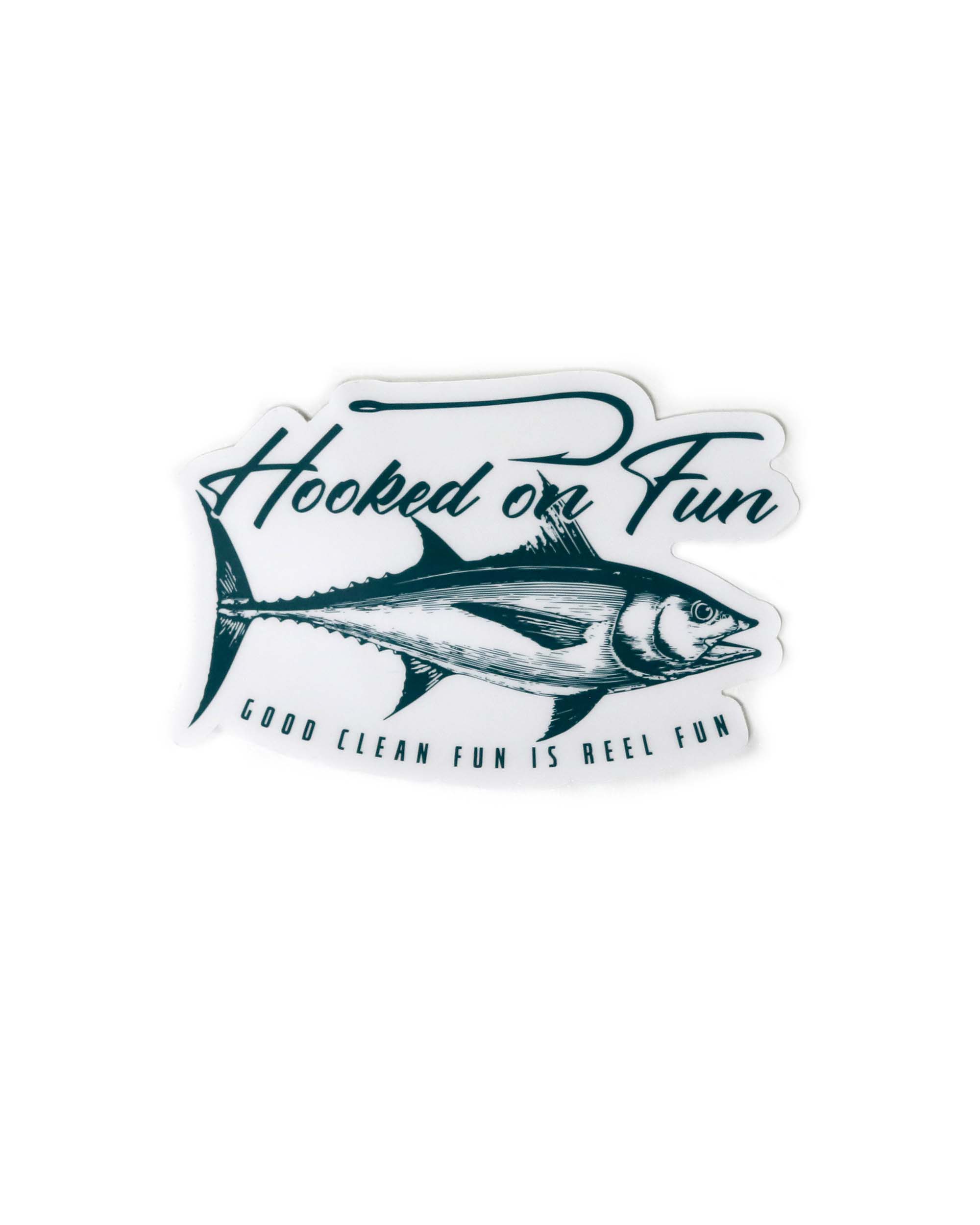 Hooked on Fun Sticker – Good Clean Fun
